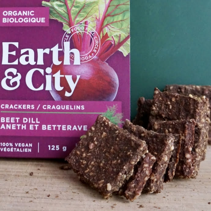 Beet Dill Crackers – Earth & City